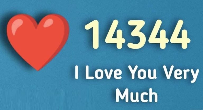 What Does 14344 Mean? - A Love Letter in Numbers - Brisk Ploy